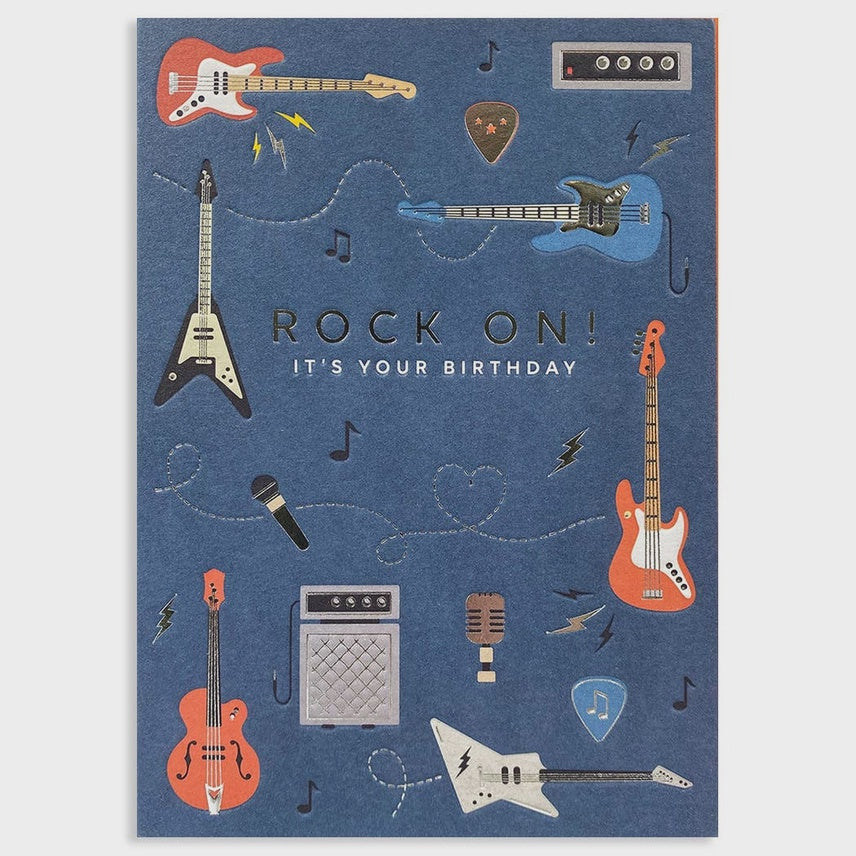 Rock & Roll Birthday Card – Oh Man!